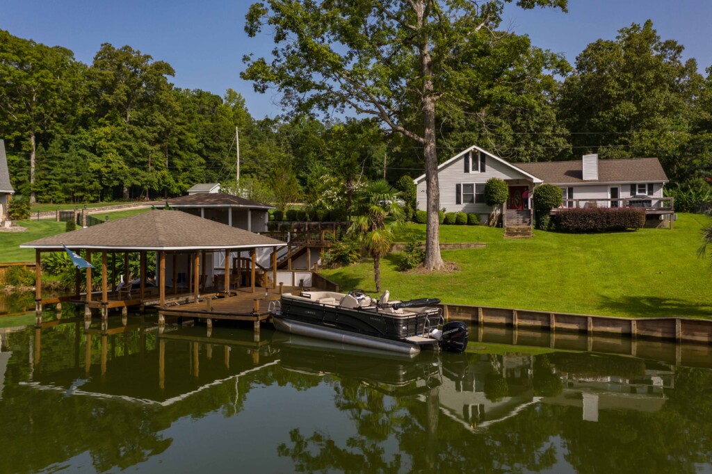 Deeded Lakefront Home with Outdoor Amenities SOLD! | Lake Harding Homes