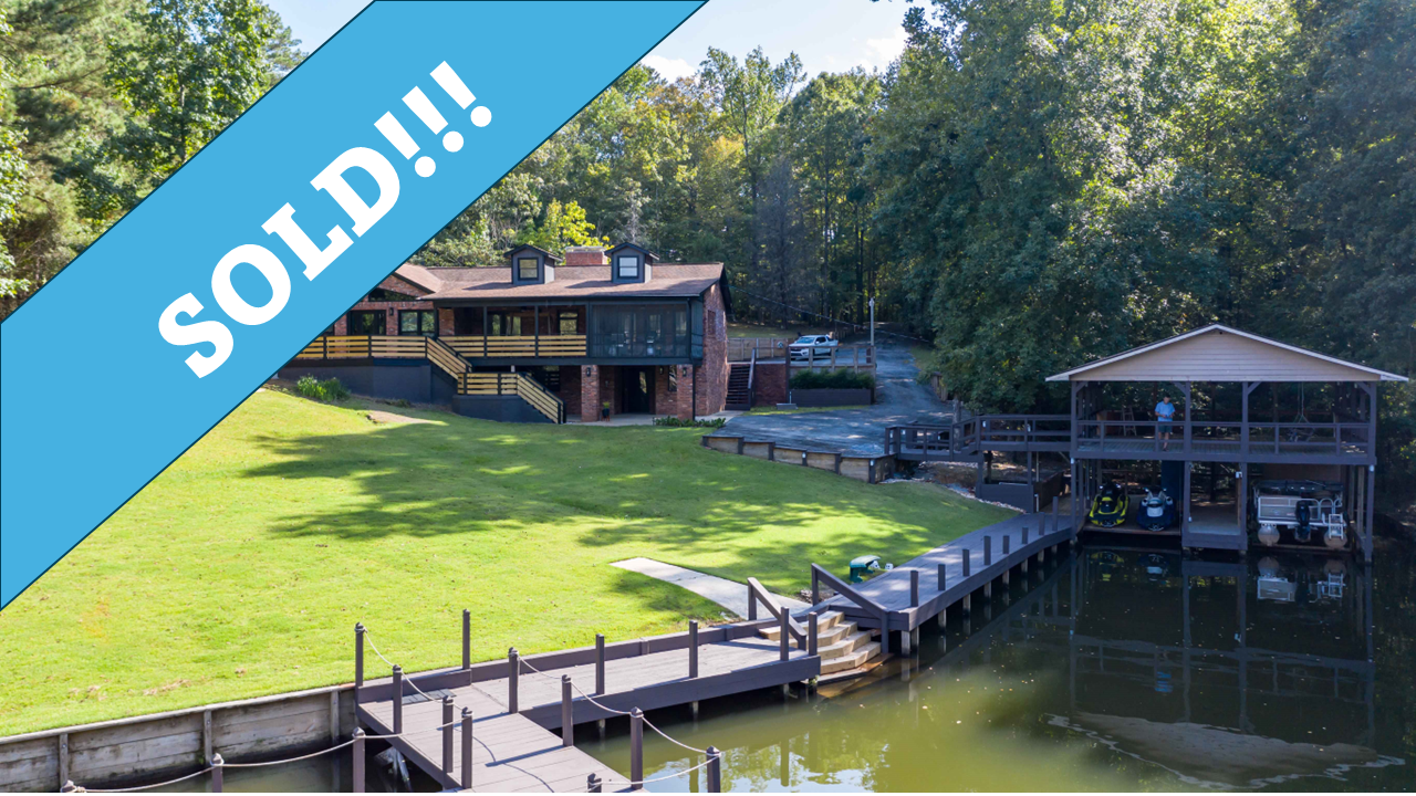 Waterfront Home with Double Decker Boathouse SOLD!!! | Lake Harding Homes